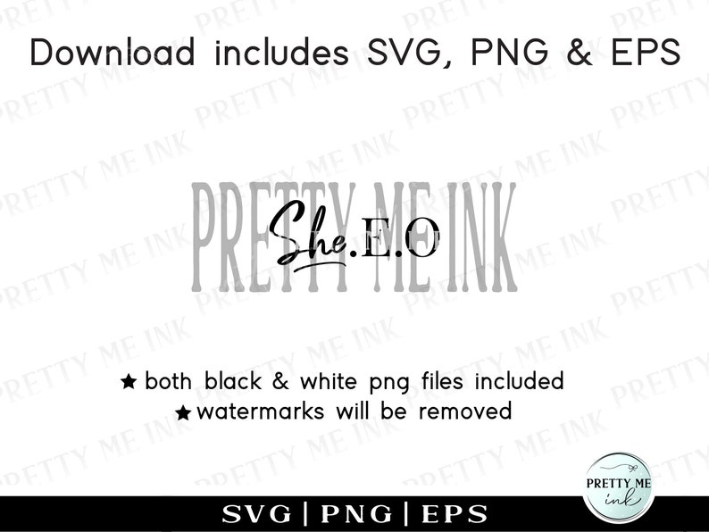 She EO Svg Png Lady CEO Svg Female Small Business Owner SVG - Etsy