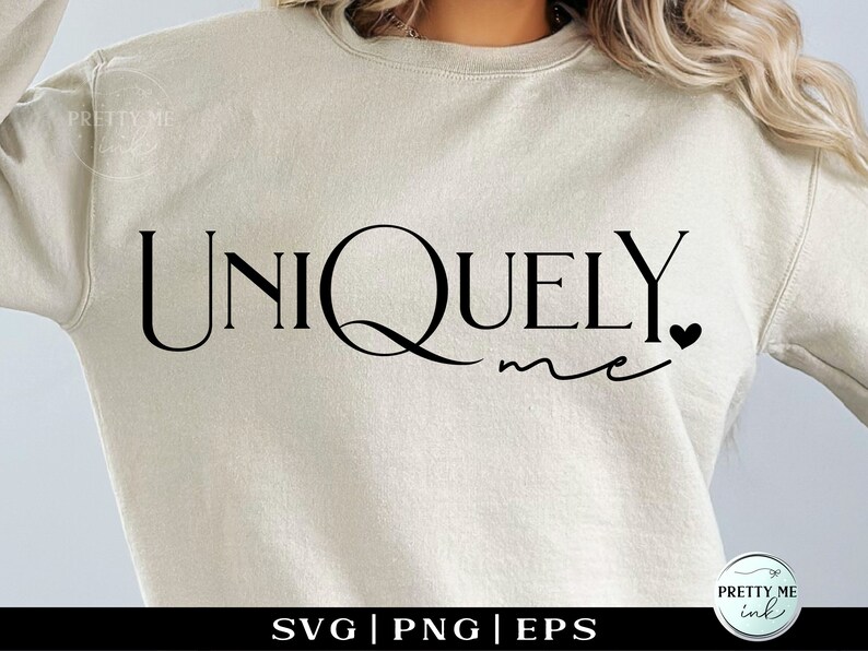 Inspirational Svg Download Uniquely Me Svg Png Motivational - Etsy