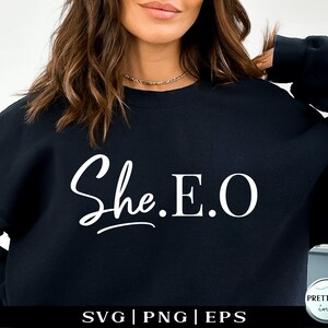 She EO Svg Png, Lady CEO Svg, Female Small Business Owner SVG ...