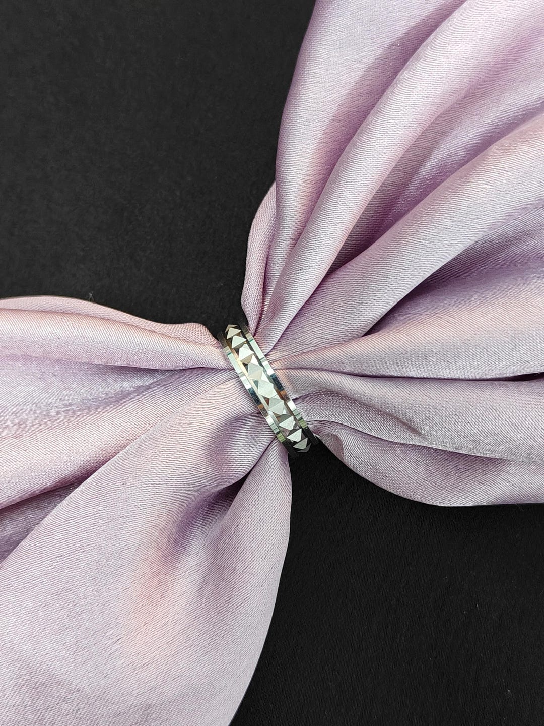 Spike Ring Pyramid Studded Band Stacking Ring Big Moissanite Ring ...