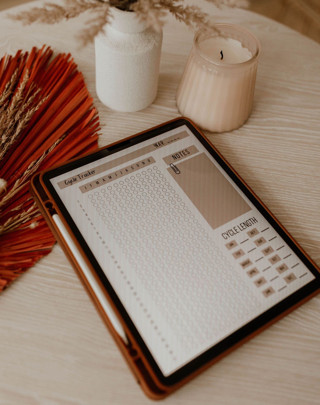 Digital/printable Yearly Cycle Tracker - Etsy