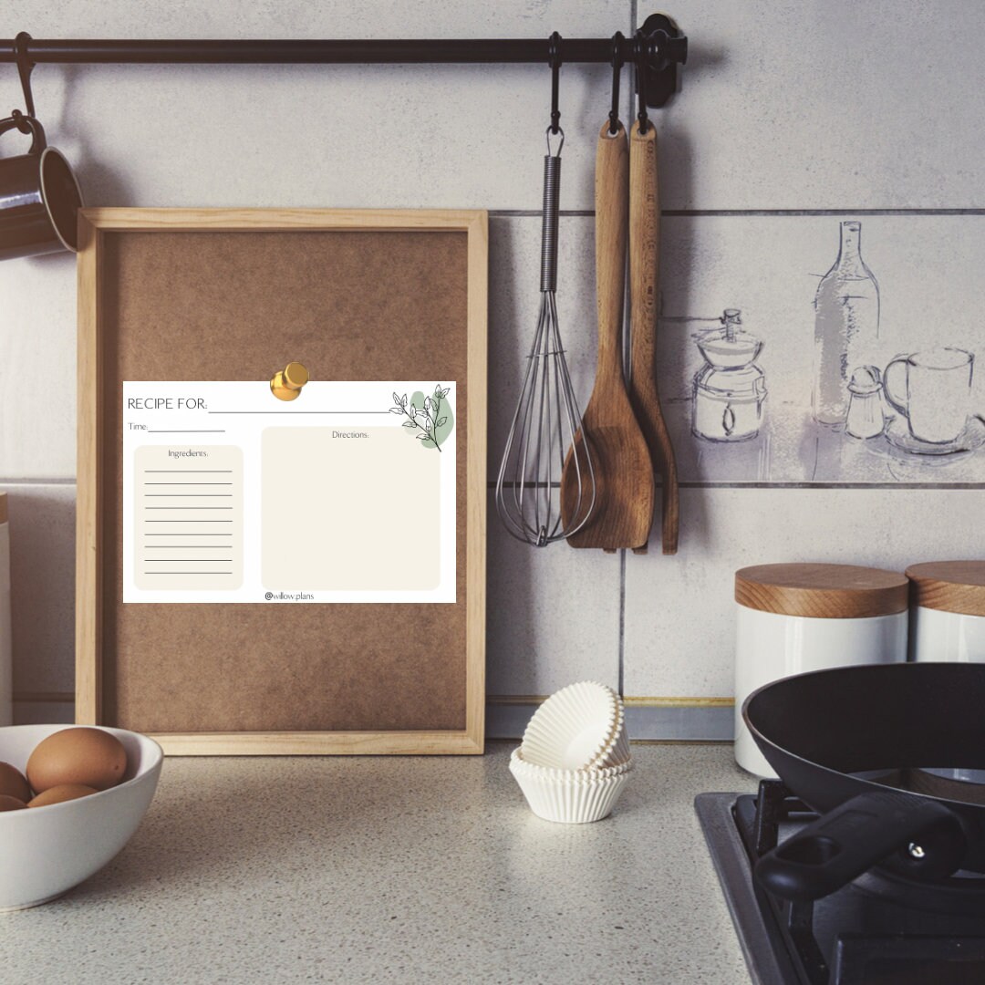 Digital/printable Recipe Card - Etsy