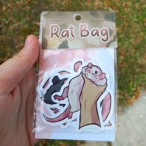 Rat Vinyl Sticker Pack - Etsy