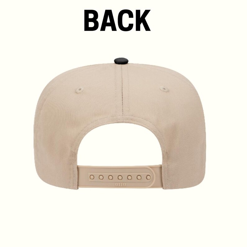 Custom Upside-down Text Hat | 5 Panel Two Tone Embroidered Hat ...