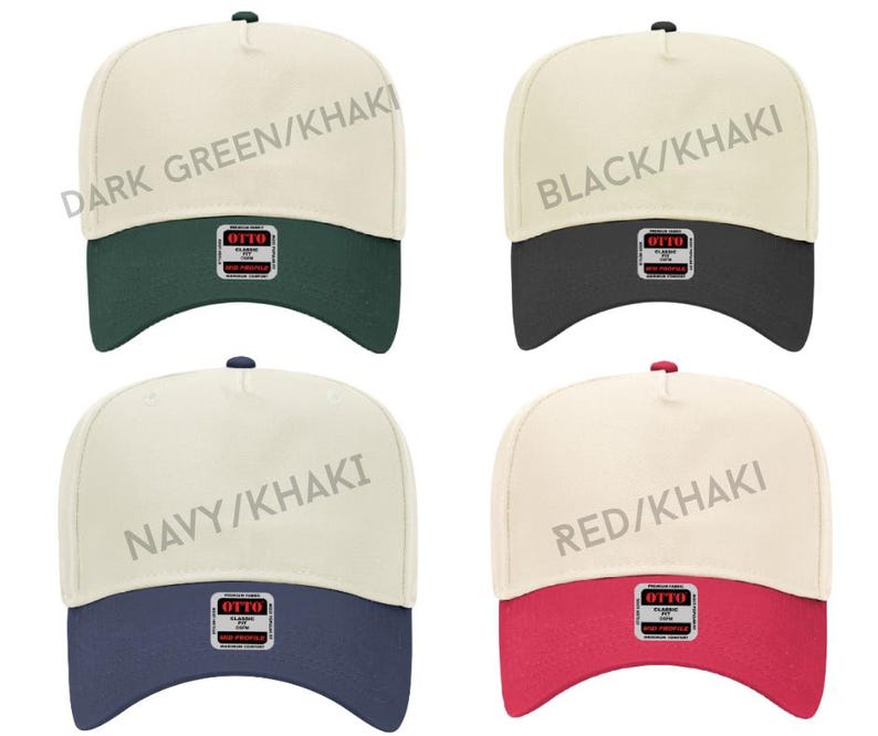 Custom Upside-down Text Hat | 5 Panel Two Tone Embroidered Hat ...