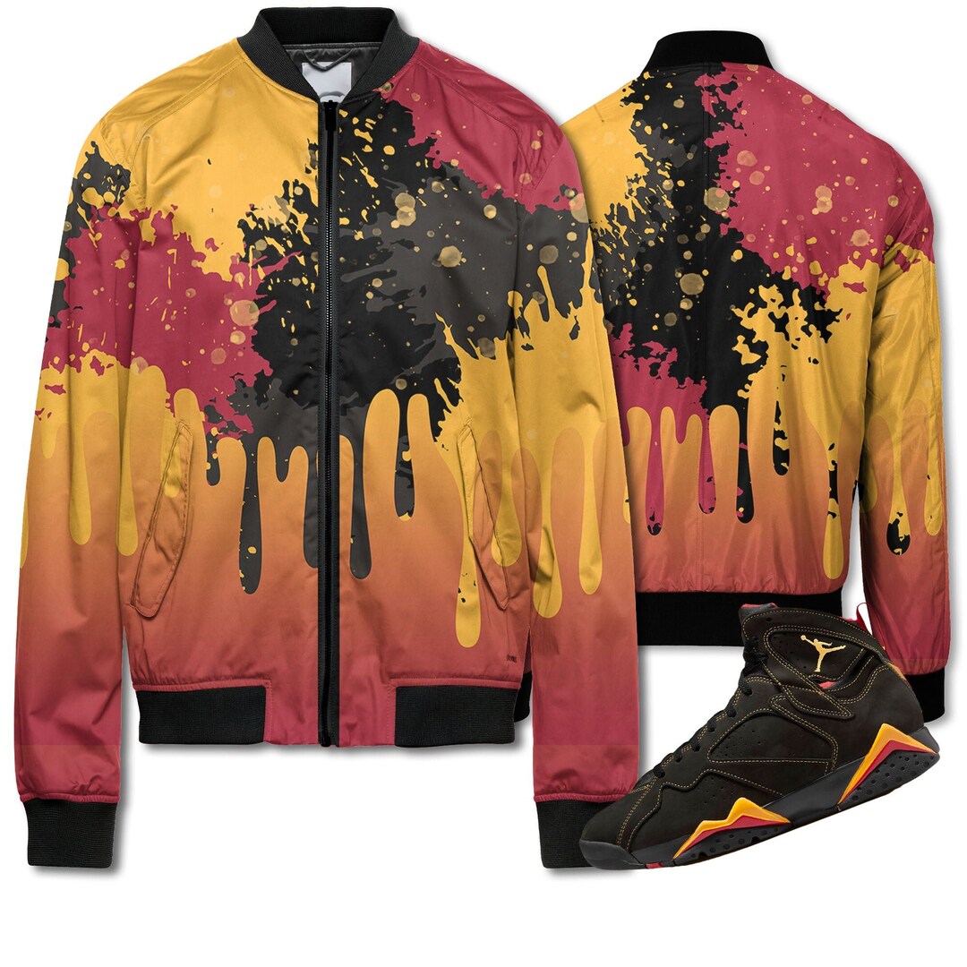 Colorful 3D Art Unisex Sneaker Jacket Match Jordan 7 Retro - Etsy