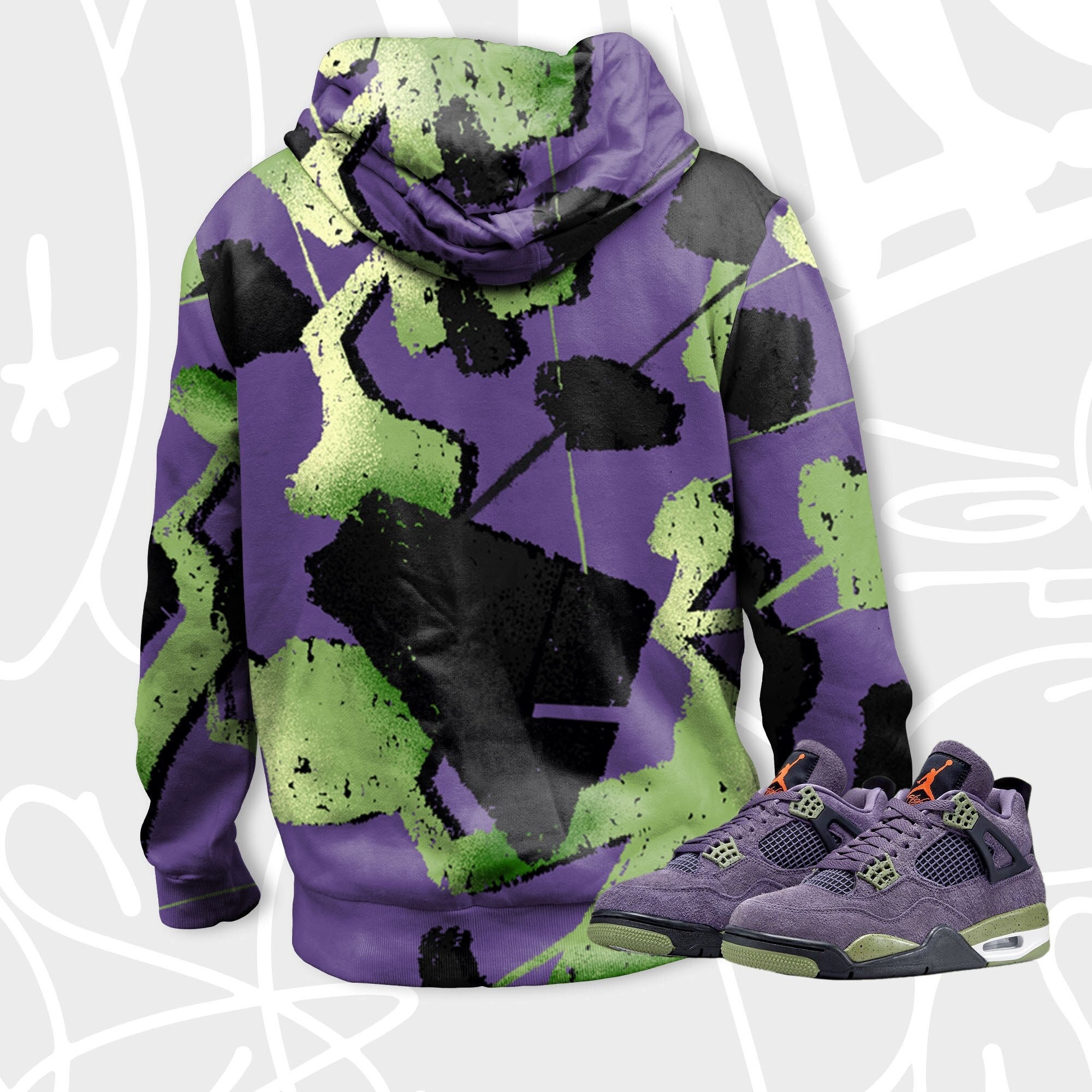 Built Different 3D Broken Art Match Jordan 4 Retro Canyon Designed ...