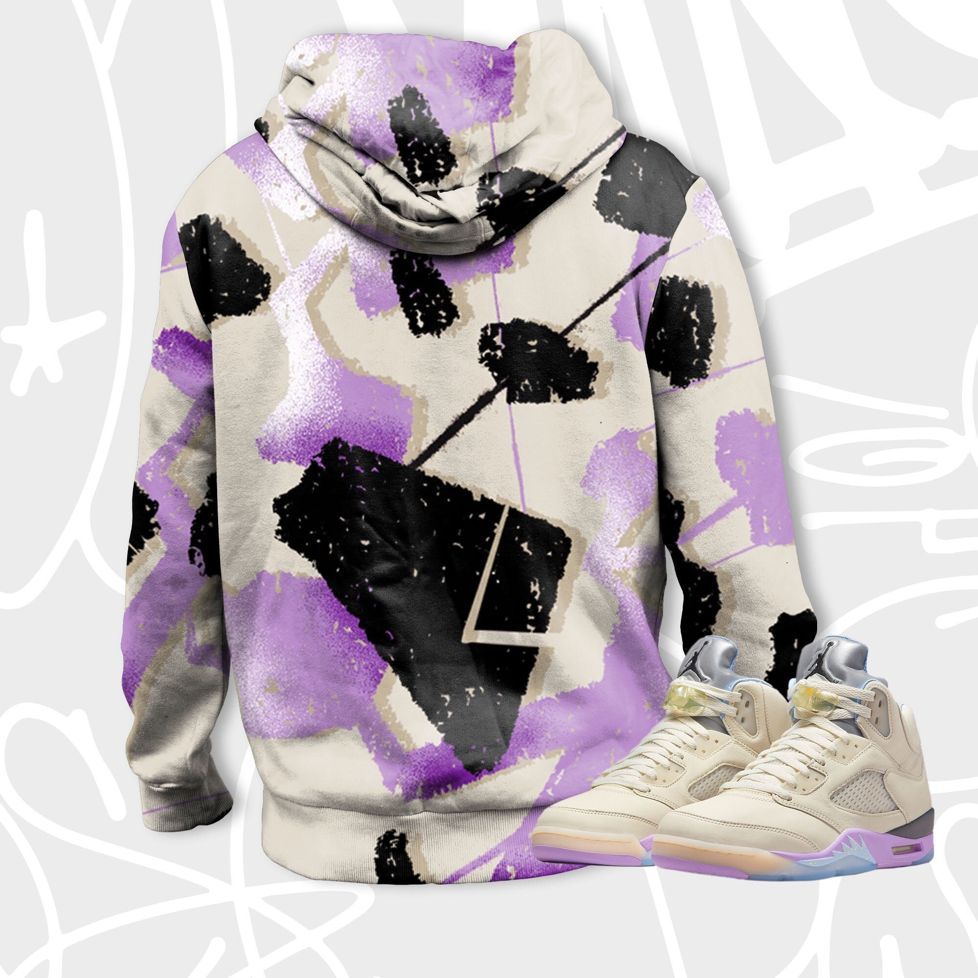 Built Different 3D Broken Art Match Jordan 5 DJ Khaled Sail Art Match ...