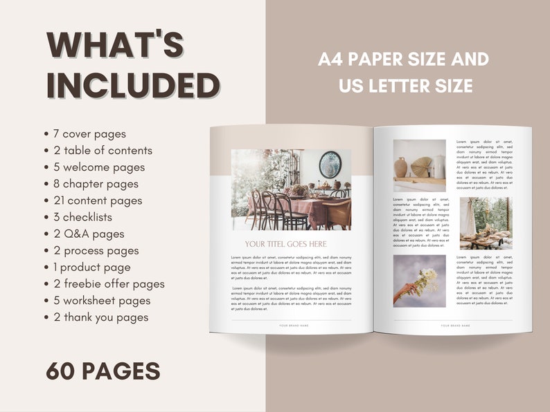 Magazine Template, Canva Ebook Template, Workbook Template, Coaching ...