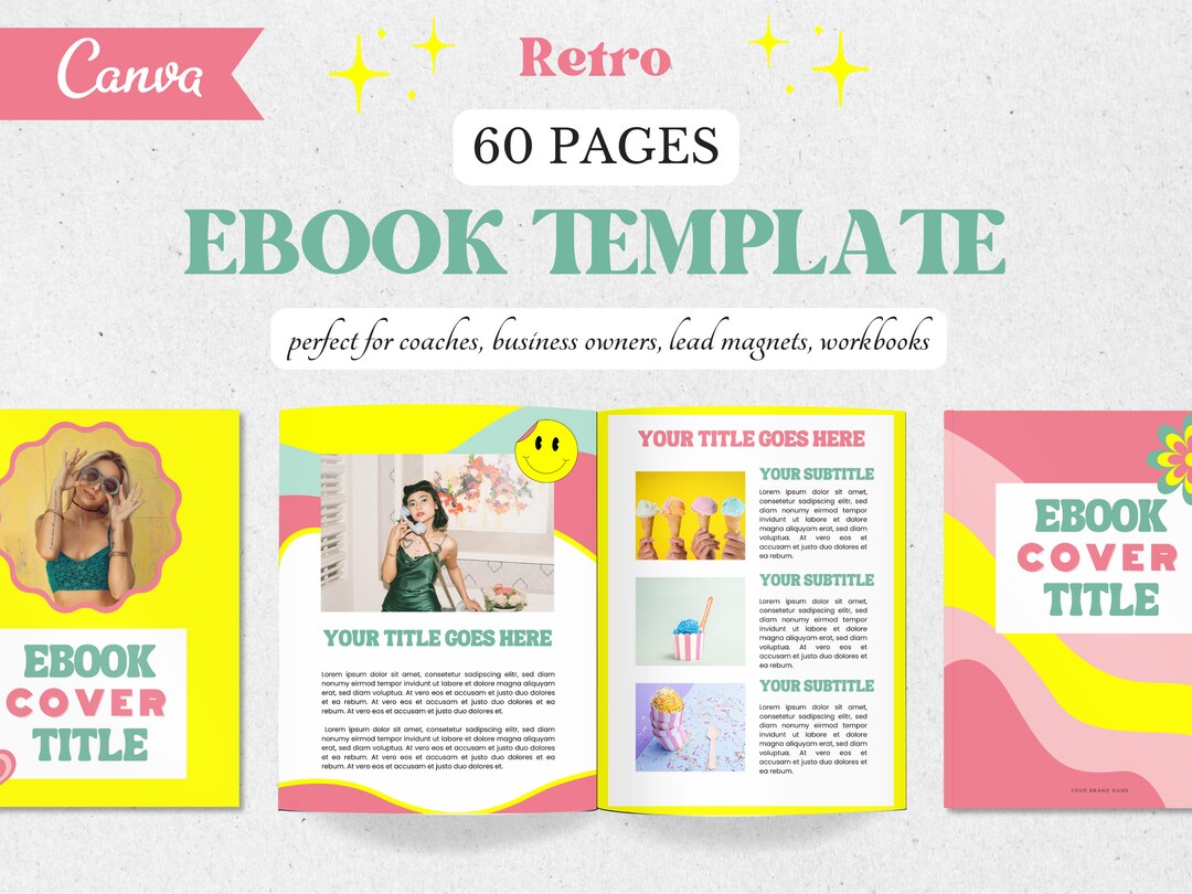 Ebook Template Canva Ebook Template Workbook Template Canva - Etsy