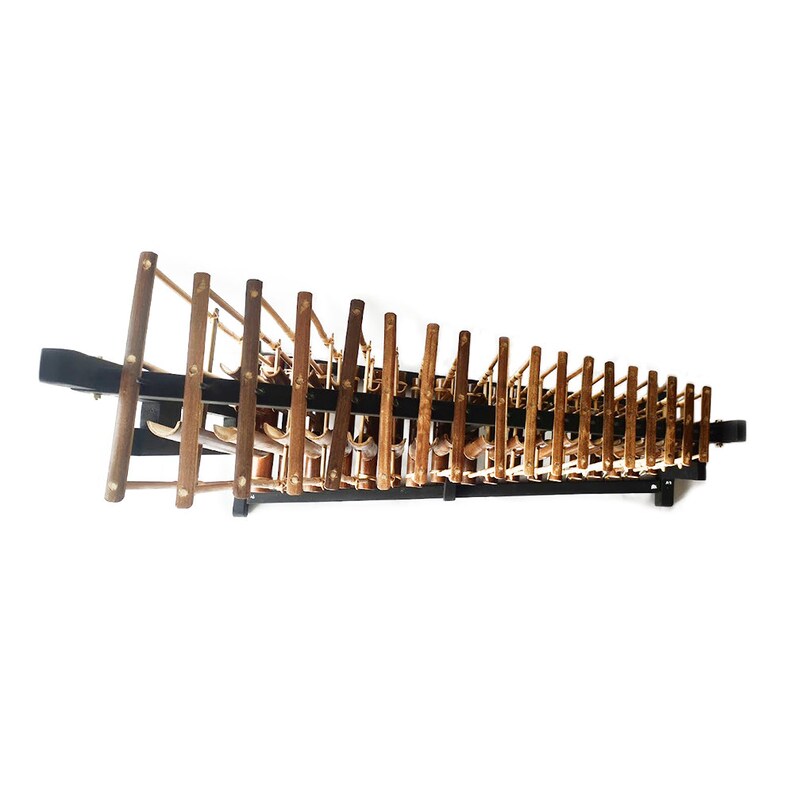 Angklung Indonesian Traditional Musical 18 Notes 2 Black Bamboo Tubes ...