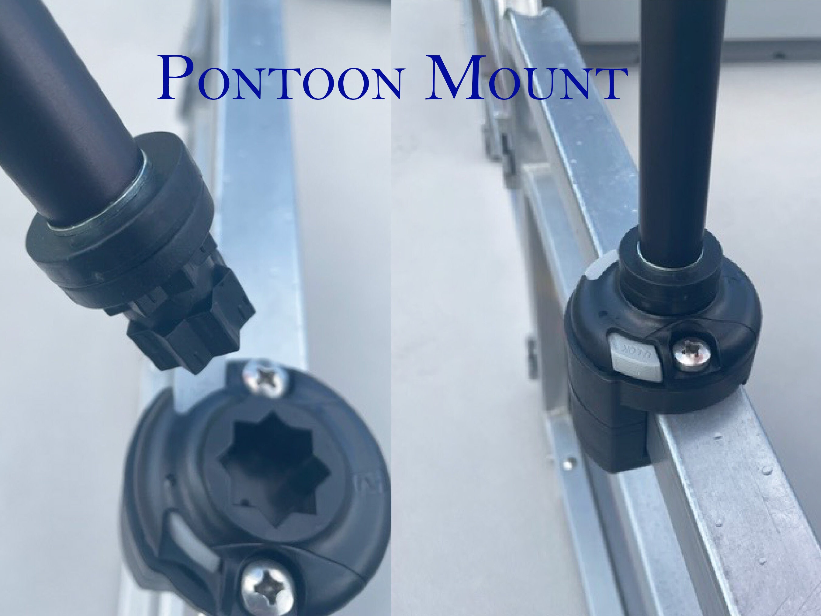 36 Boat Flag Pole and Mounting System, Holds Two 12 X 18 Flags, Mount ...