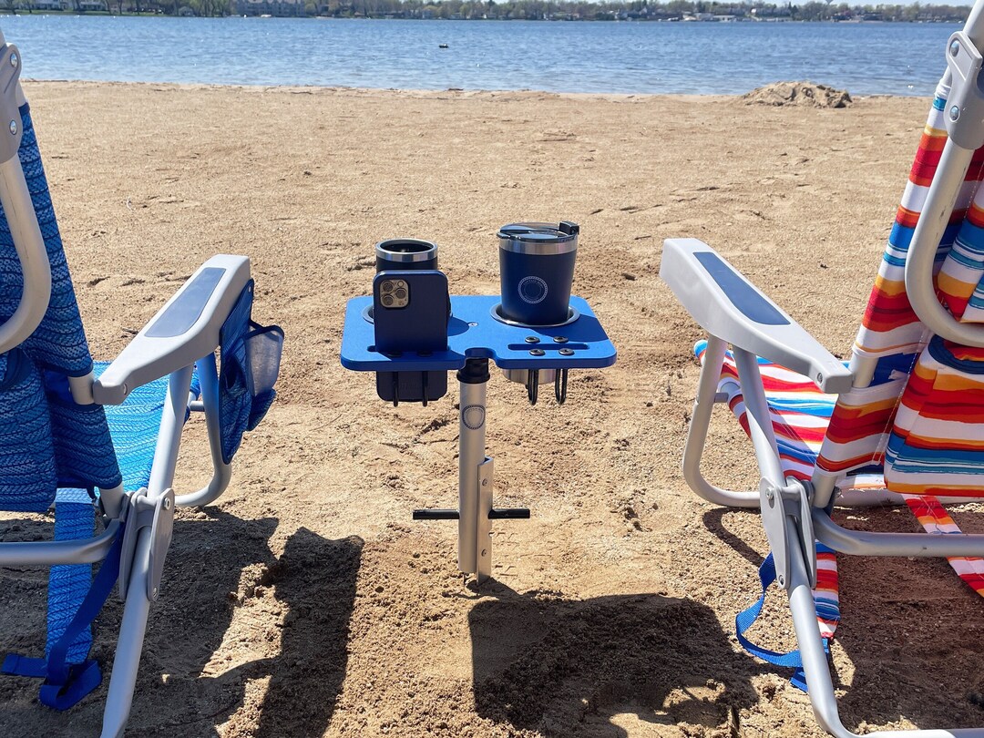 Beach Drink Holder Mount. Waterproof Beach Table. USA Marine-grade ...