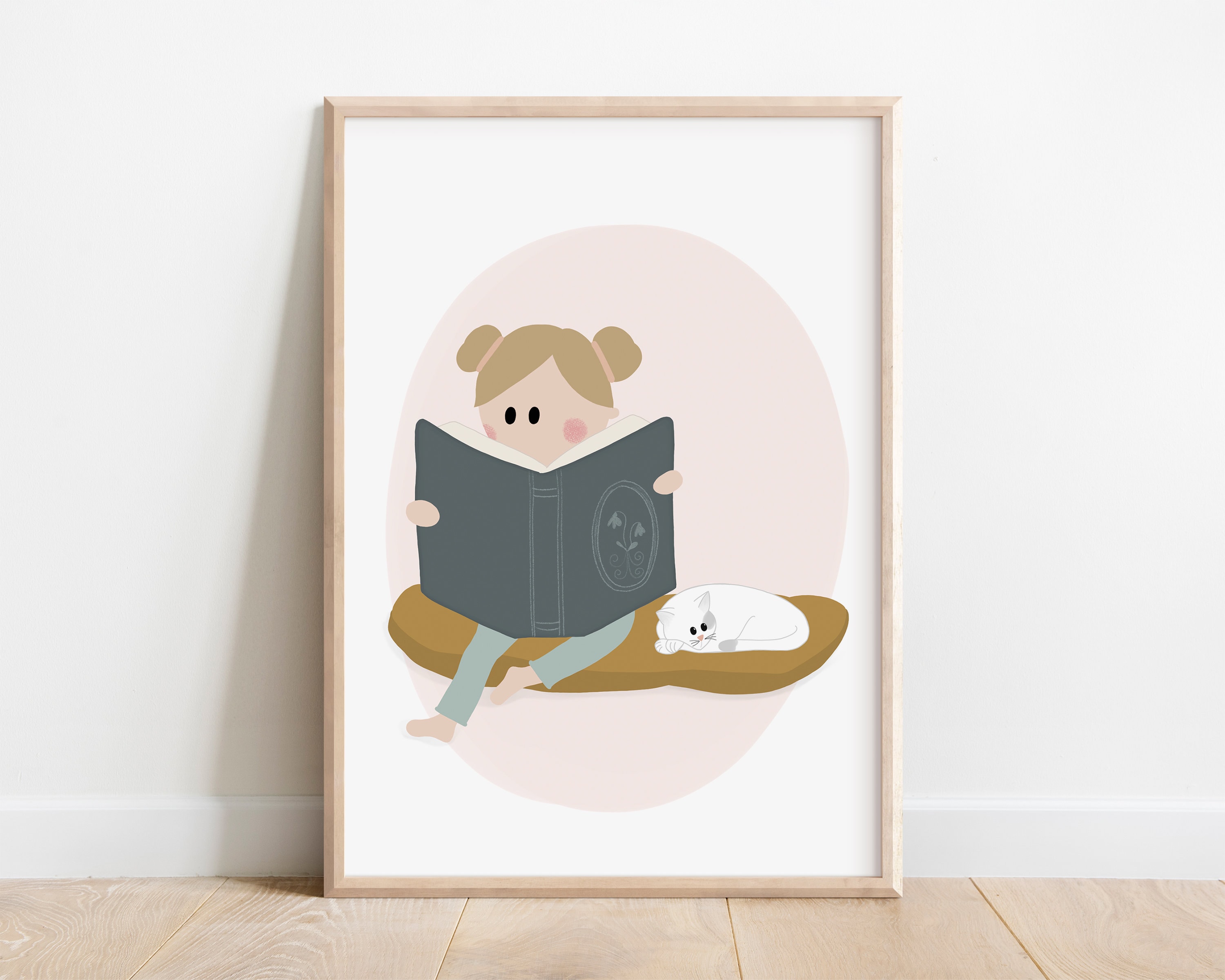 Reader Art Print Reading Corner Poster Kids Reading Art Reading Nook ...