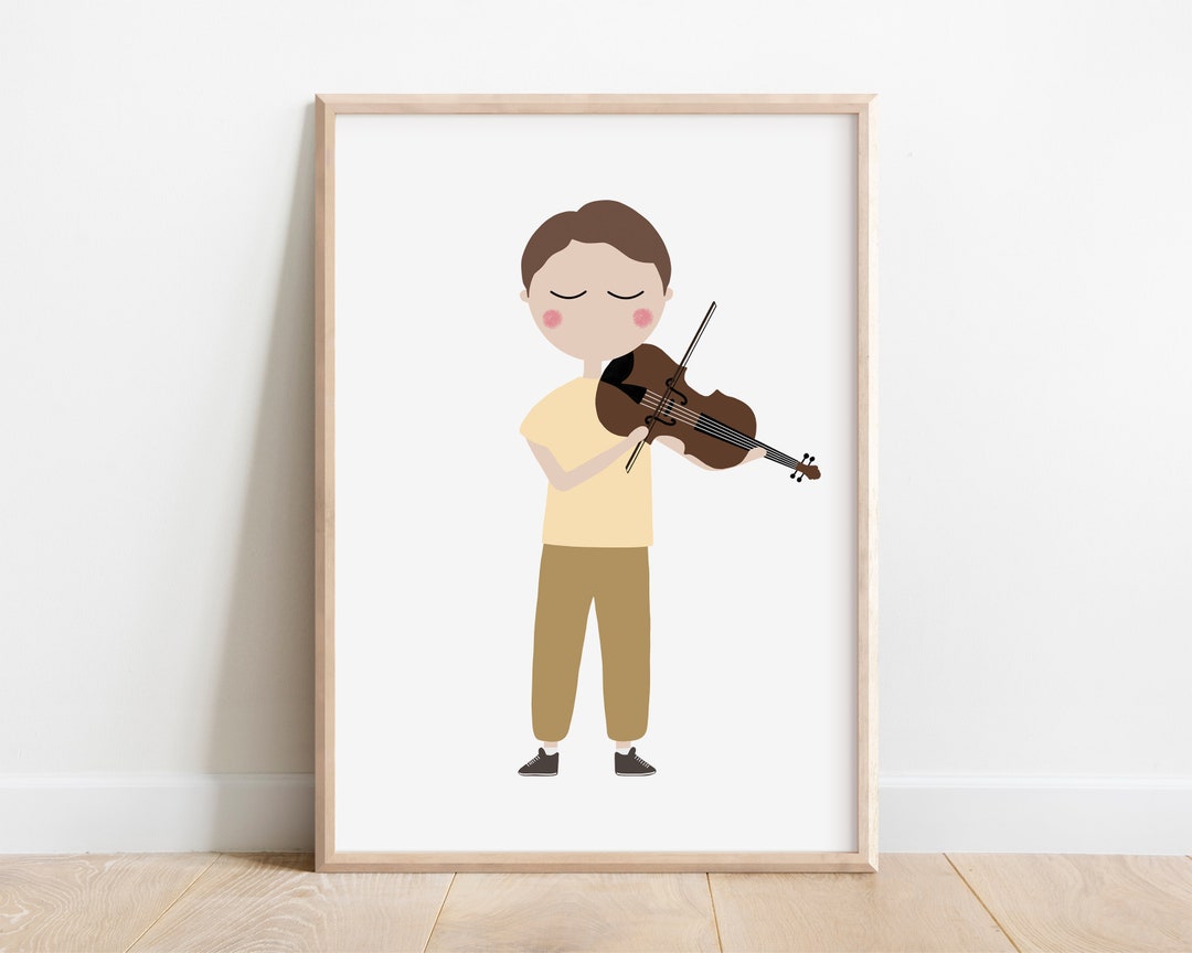 Viola Player Boy Art Print Viola Poster Viola Print Viola Art Viola ...