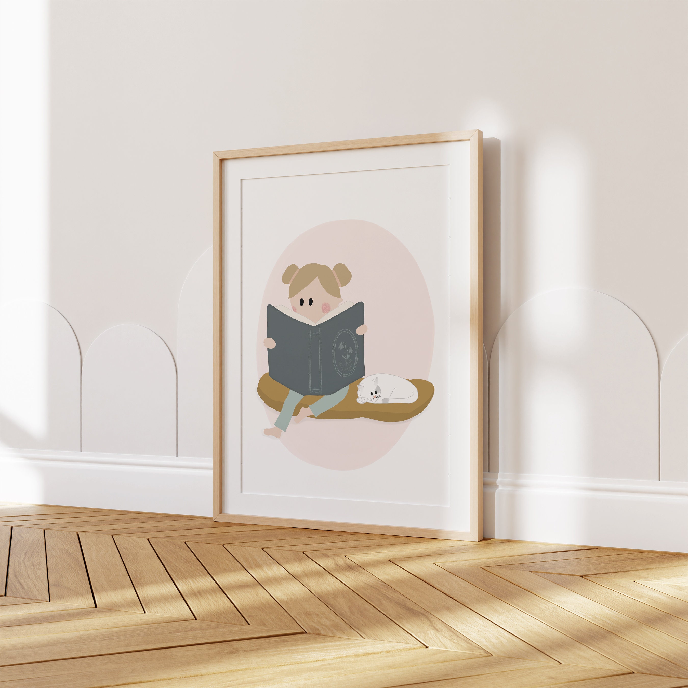 Reader Art Print Reading Corner Poster Kids Reading Art Reading Nook ...