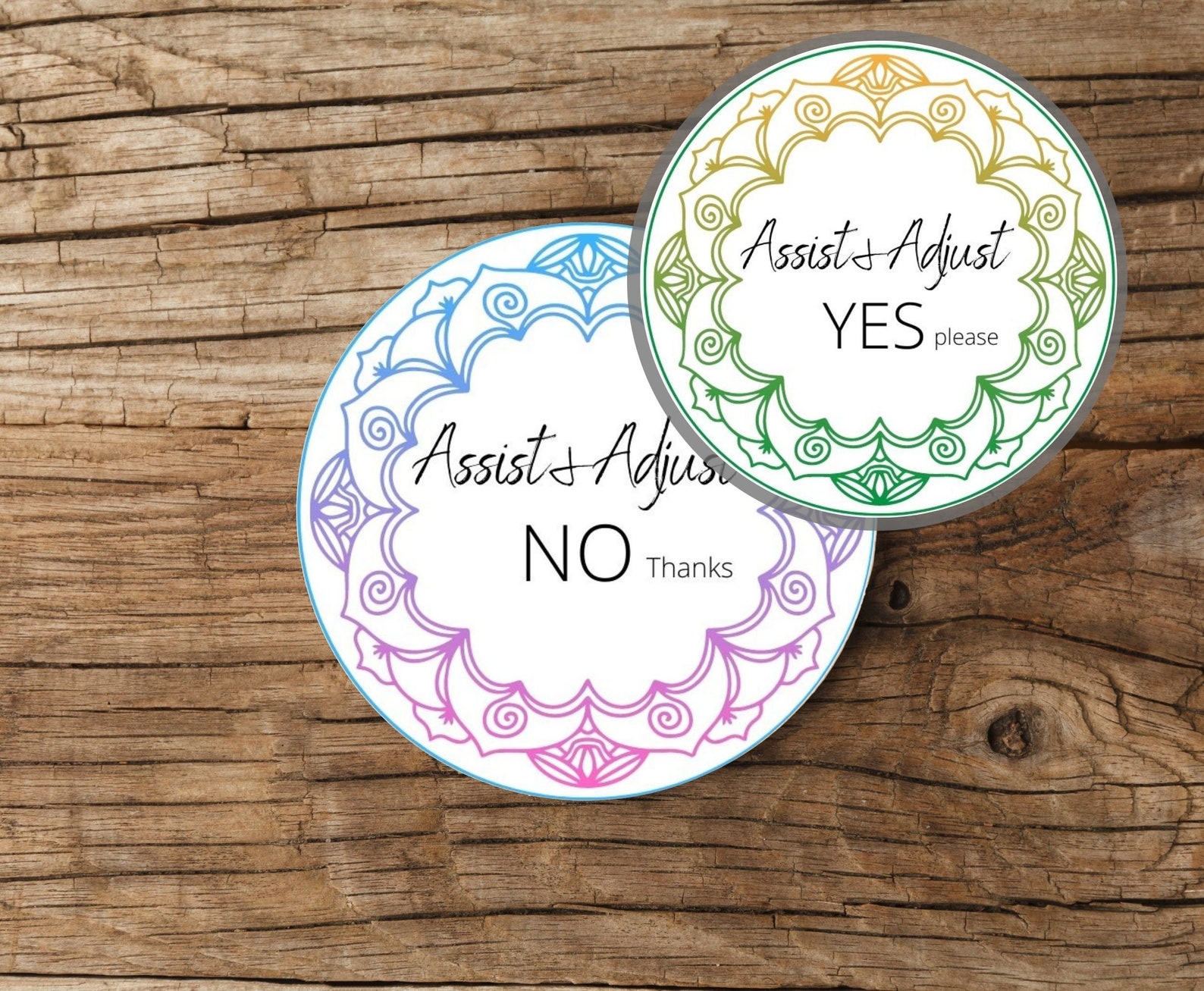 Yoga Assist & Adjust Permission Cards, Yoga Consent Cards for Yoga ...