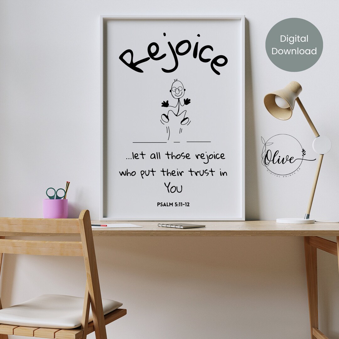 Psalm 5:11-12 - Let All Those Rejoice Who Put Their Trust in You, Bible ...