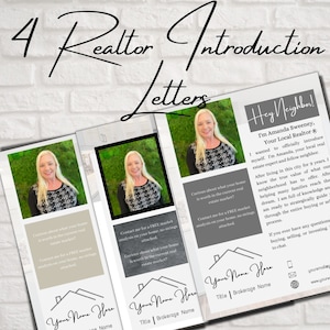 4 Different Letters Hello Neighbor Farming Letter for Realtors and ...