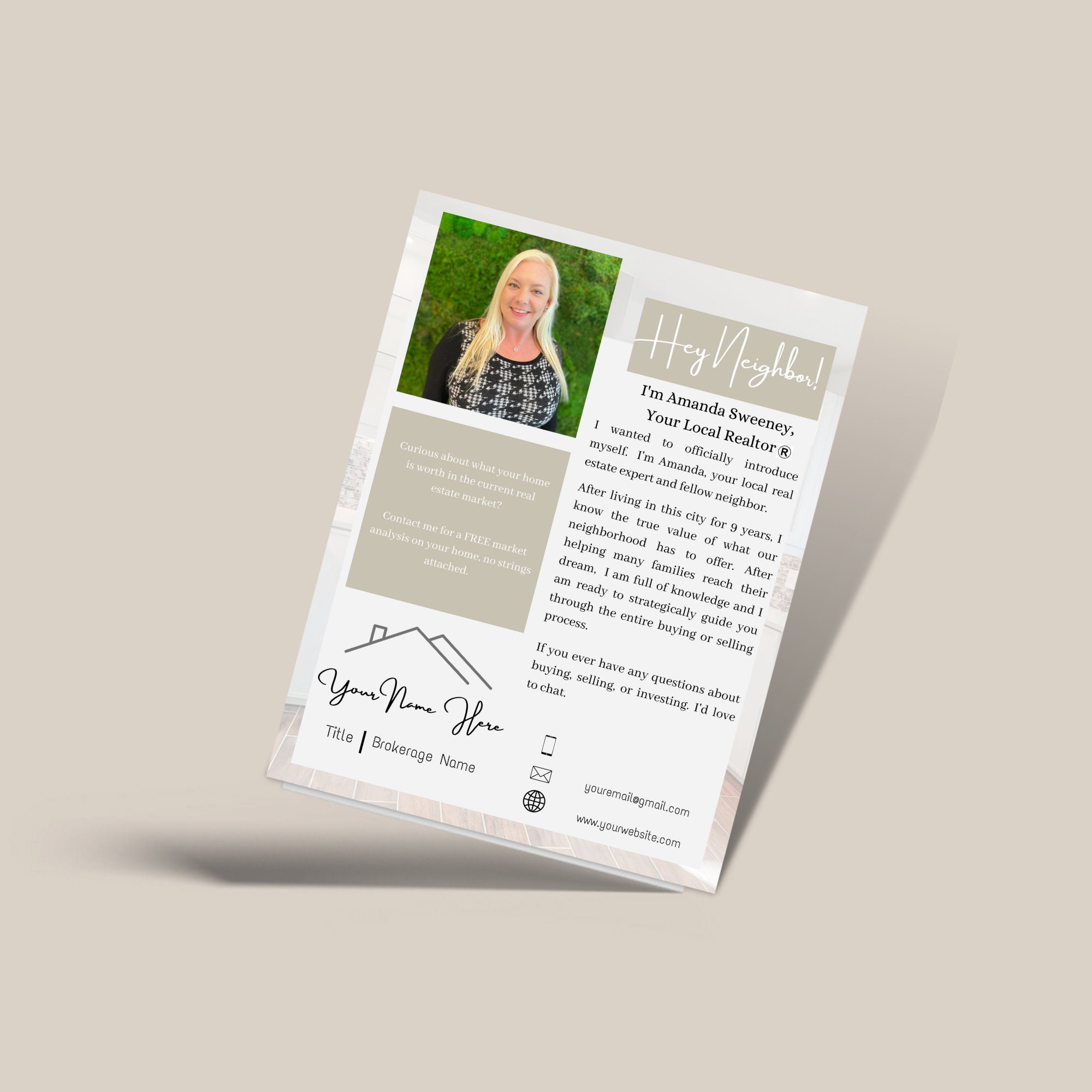 4 Different Letters Hello Neighbor Farming Letter for Realtors and ...