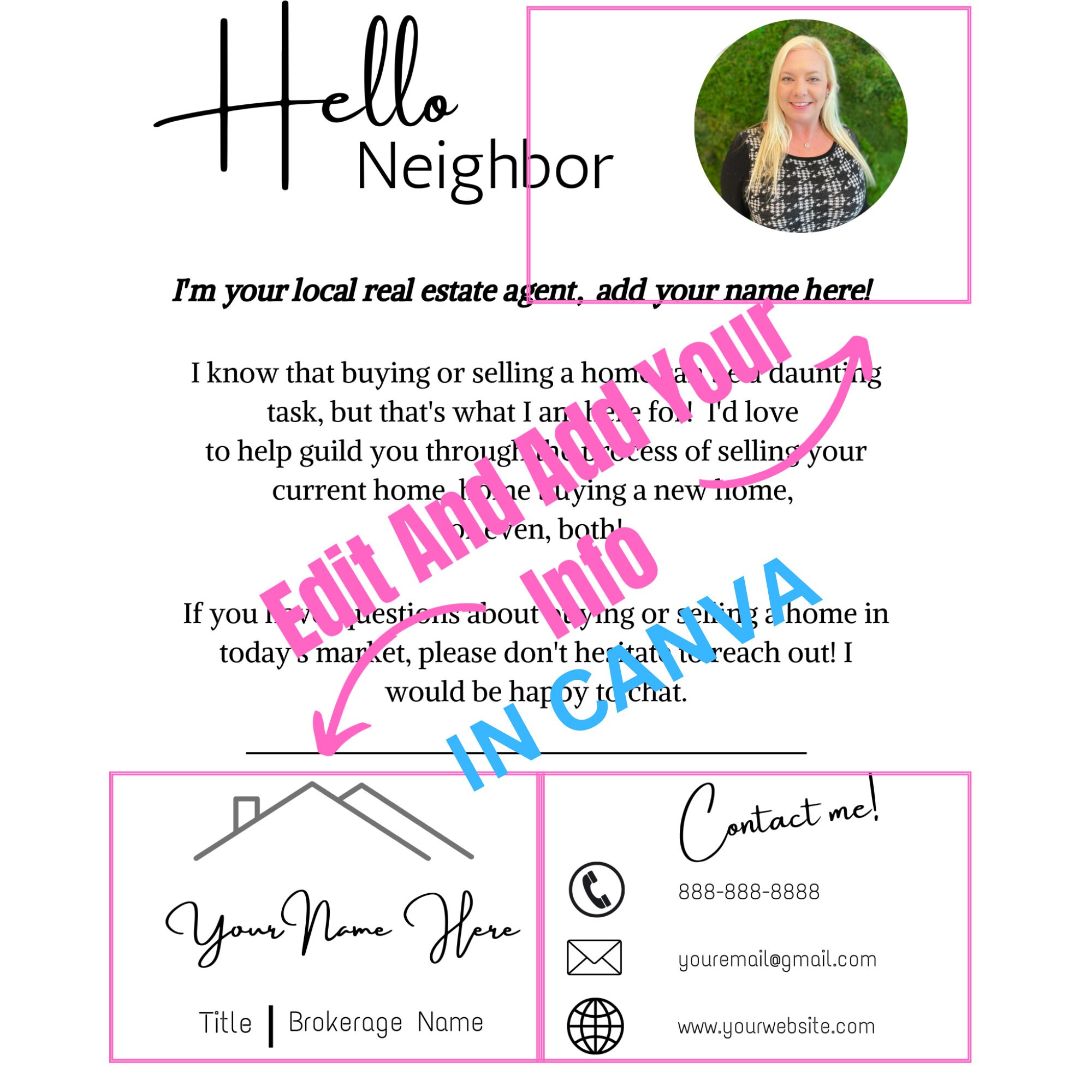 Hello Neighbor Farming Letter for Realtors and Lenders | Real Estate ...