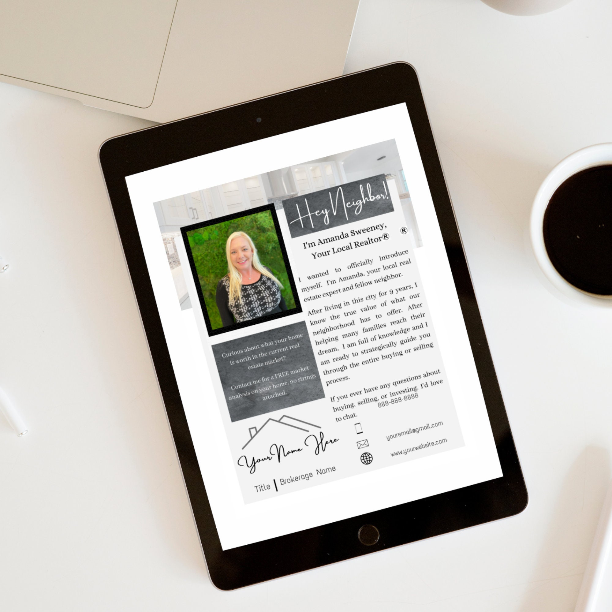 Hello Neighbor Farming Letter for Realtors and Lenders | Real Estate ...