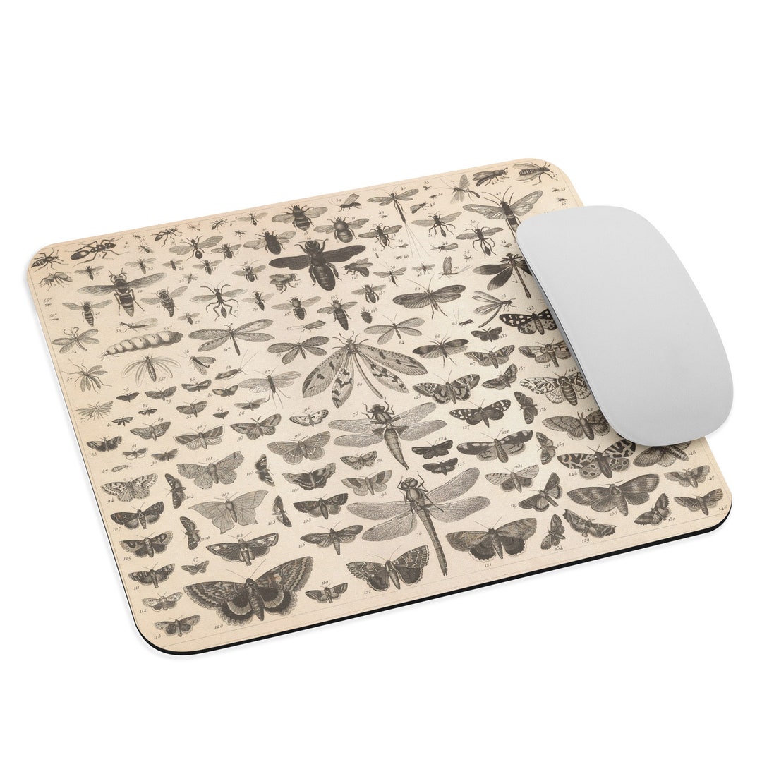 Vintage Insects Butterfly Bees Wasps Mouse Pad - Etsy