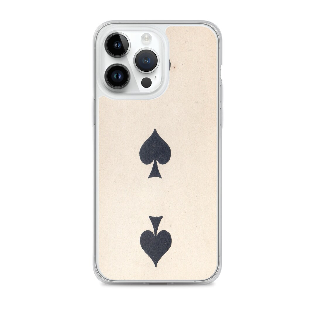 Vintage Spades Playing Card iPhone Case (7/8, X/XS/XR, 11, SE, 12, 13 ...
