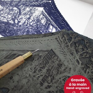 Japanese Handmade Linocut of a Ryokan in Miyajima - Engraved and ...