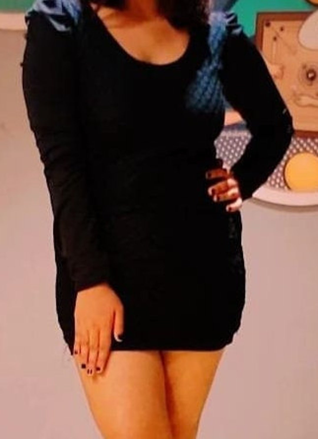 Black Full Sleeve One Piece - Etsy