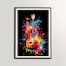 Classic Guitar Poster, Musical Instrument, Music Wall Art, Studio Decor ...