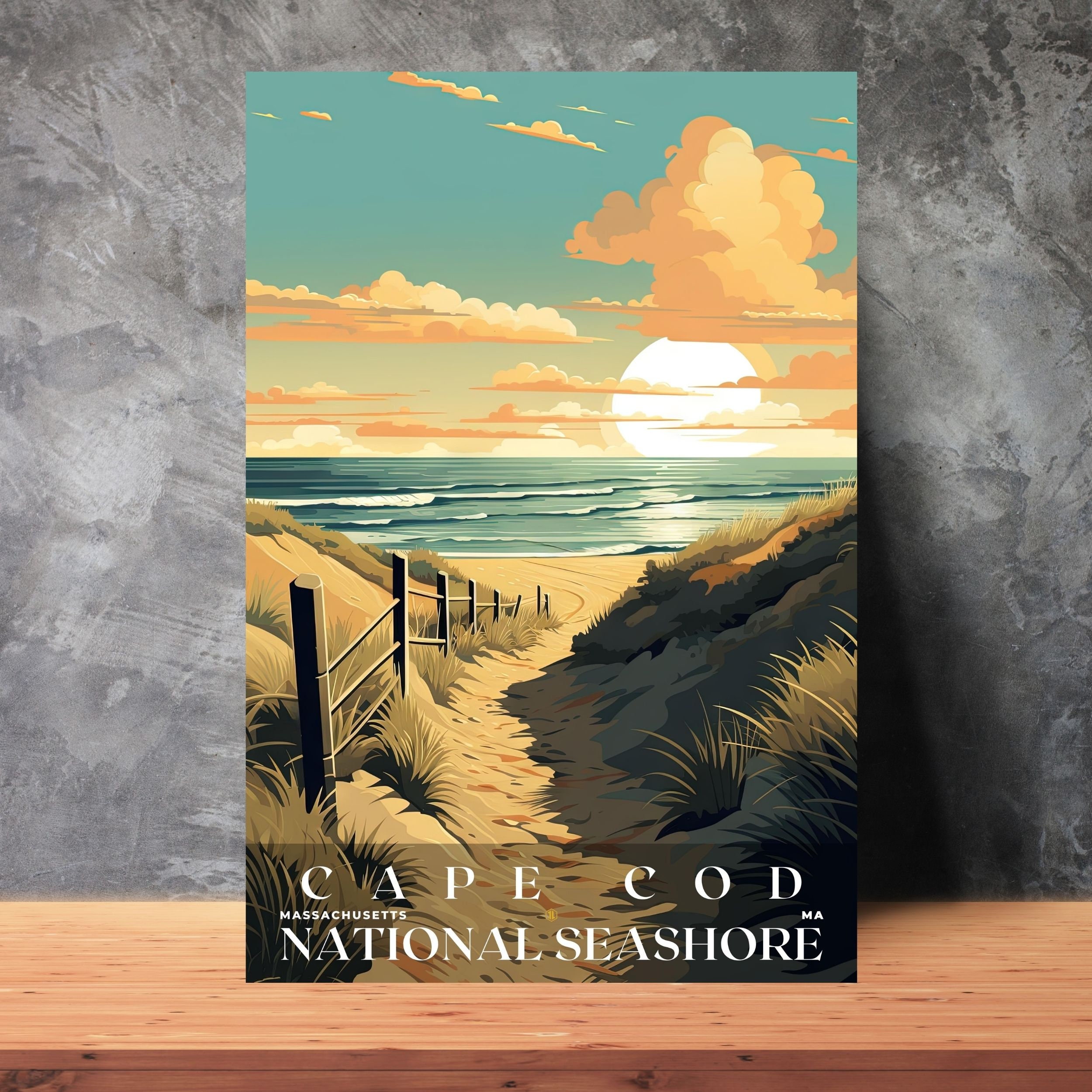 Cape Cod National Seashore Poster, Travel Poster, Travel Wall Decor ...