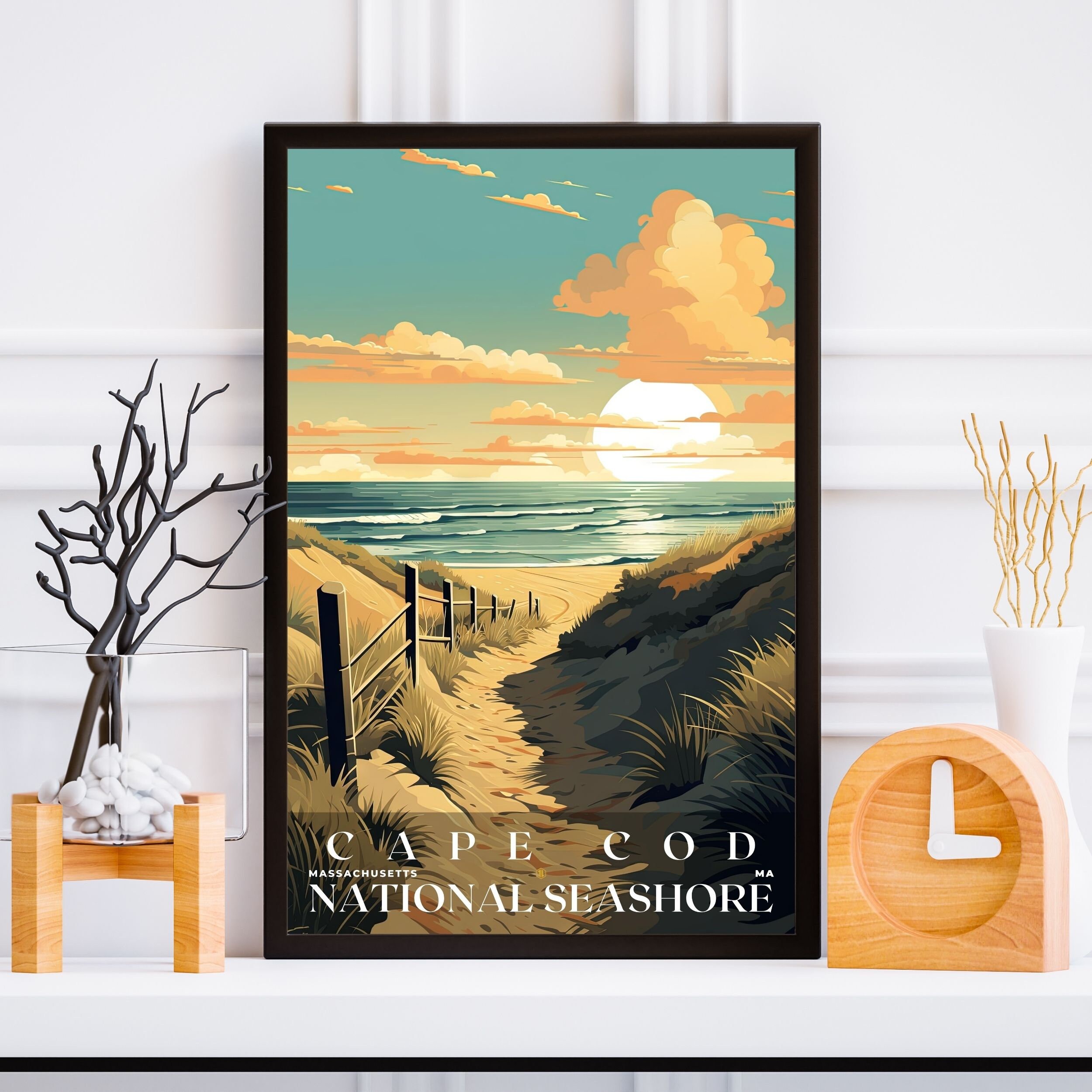 Cape Cod National Seashore Poster, Travel Poster, Travel Wall Decor ...
