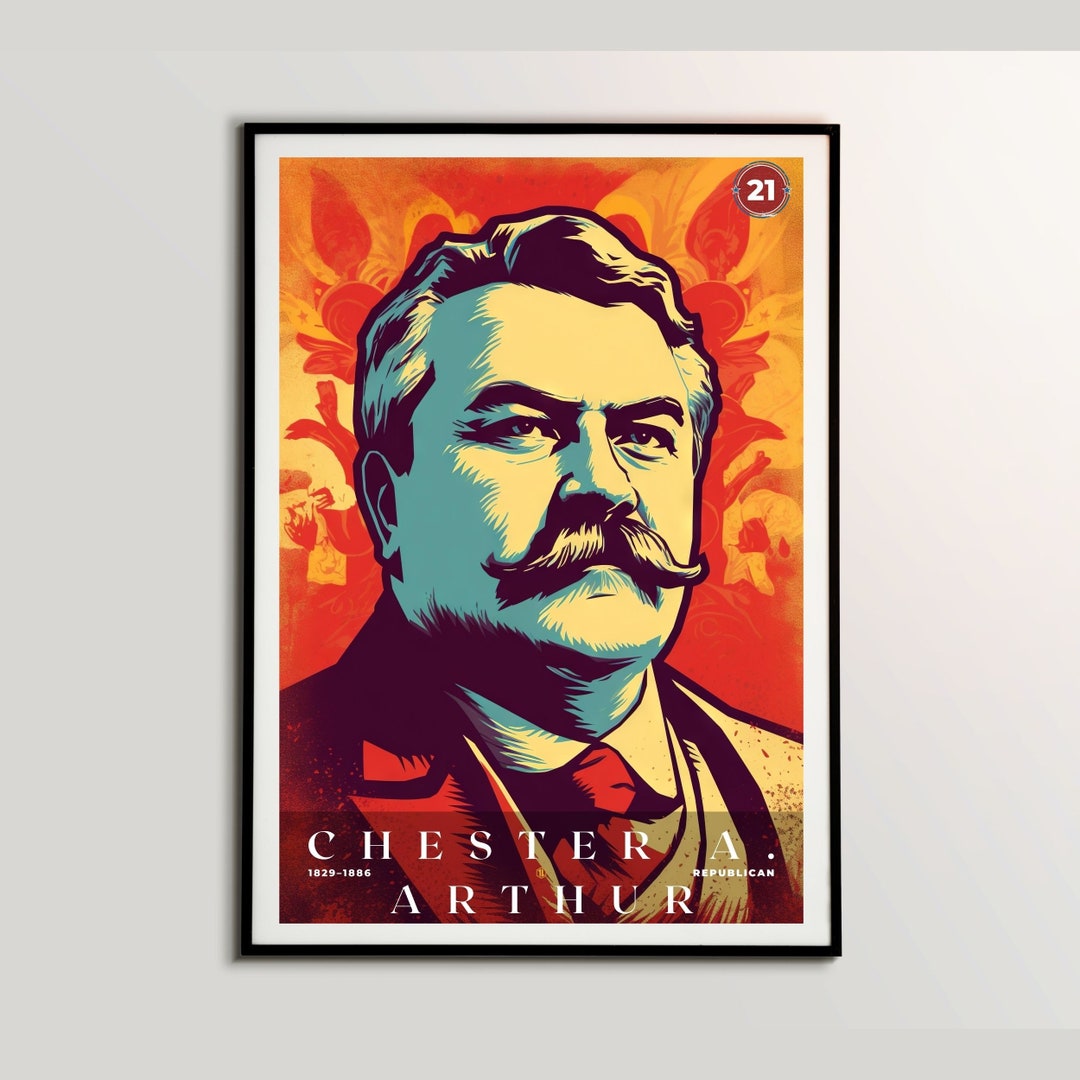 Chester A Arthur Poster US Presidents Poster American - Etsy