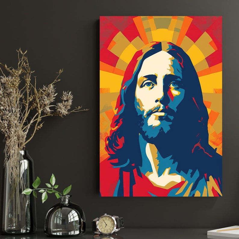Jesus Christ Portrait 37, Jesus Christ Poster, Christian Art, Christian ...