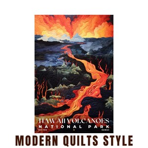 Hawaii Volcanoes National Park, National Park Poster, Travel Wall Decor ...