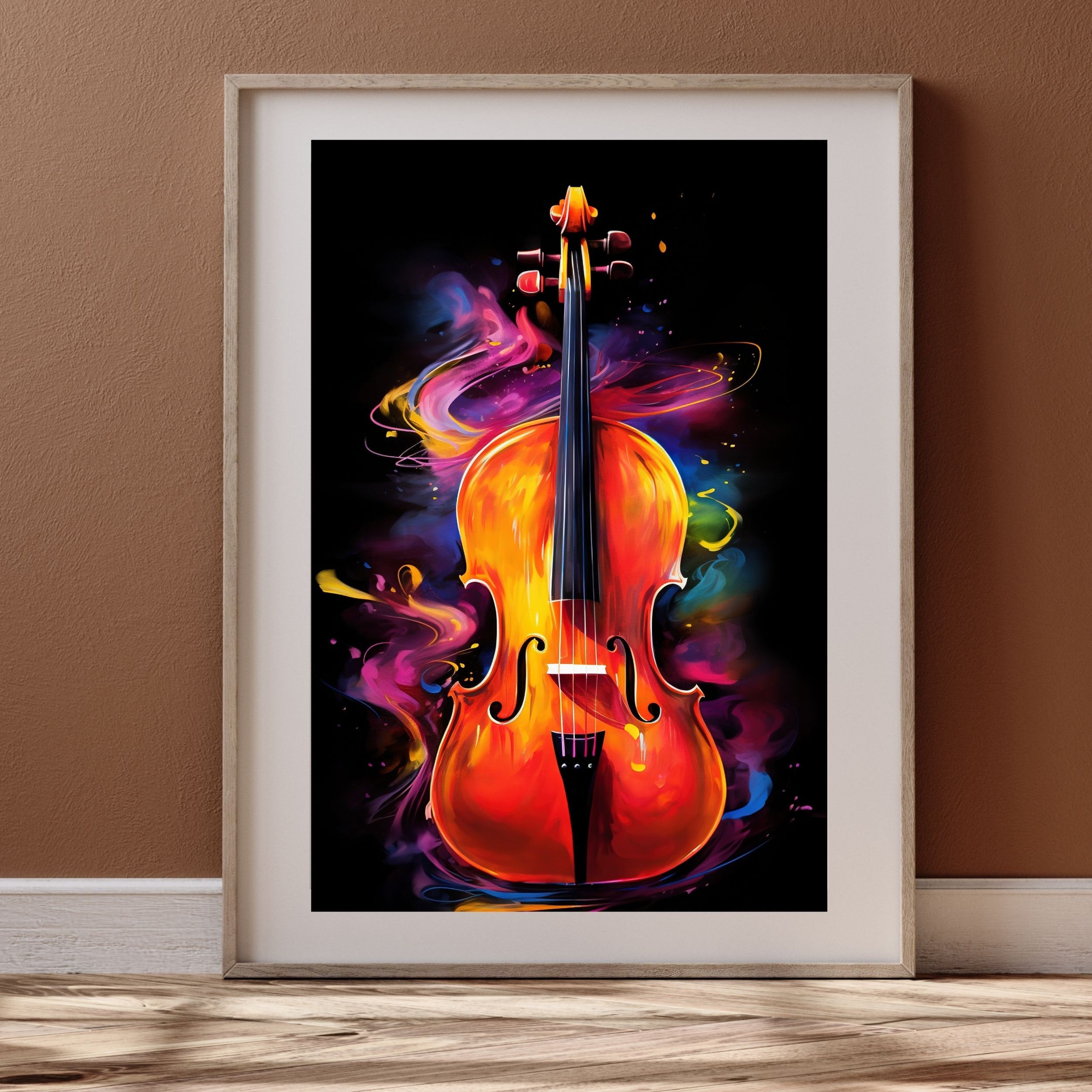 Cello Poster, Musical Instrument, Music Wall Art, Studio Decor, Musical ...