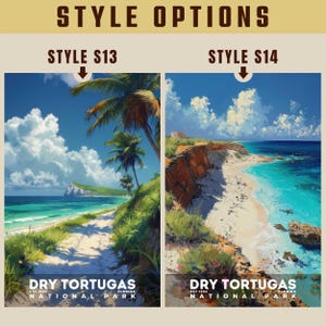 Dry Tortugas National Park Poster, Travel Wall Decor, Retro Travel ...