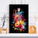 Classic Guitar Poster, Musical Instrument, Music Wall Art, Studio Decor ...