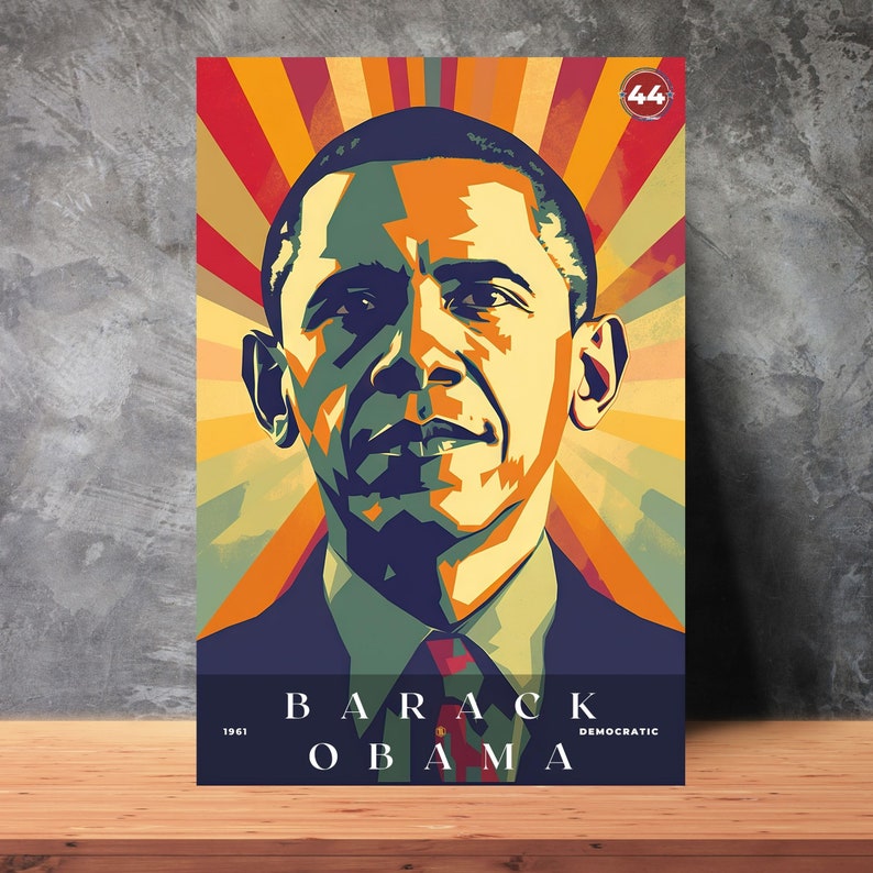 Barack Obama Poster, US Presidents Poster, American History, Presidents ...