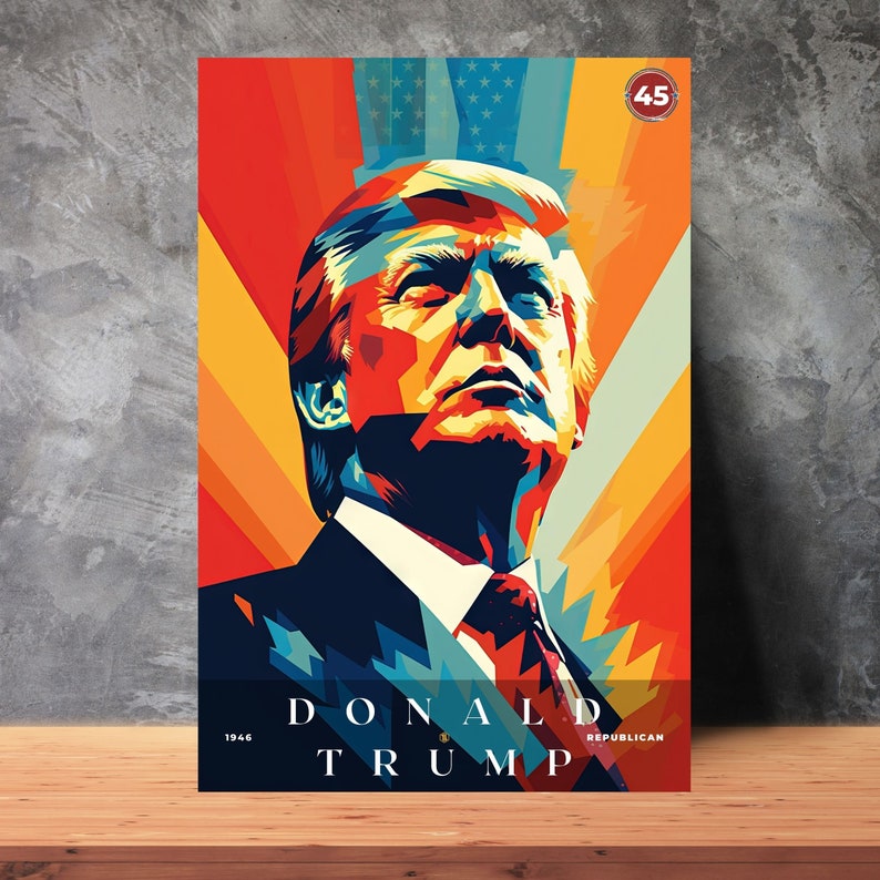 Donald Trump Poster, US Presidents Poster, American History, Presidents ...