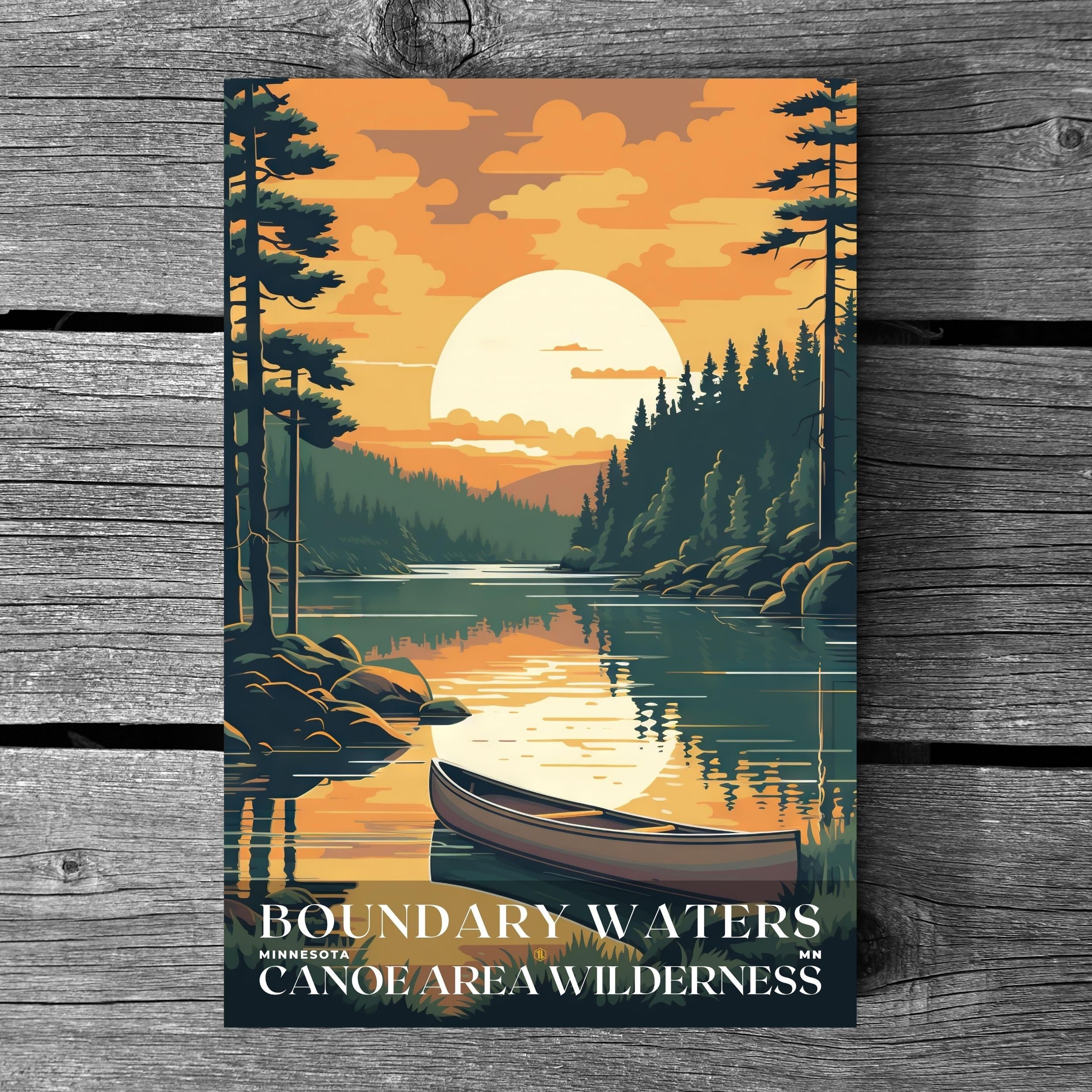 Boundary Waters Canoe Area Wilderness Poster Travel Poster - Etsy