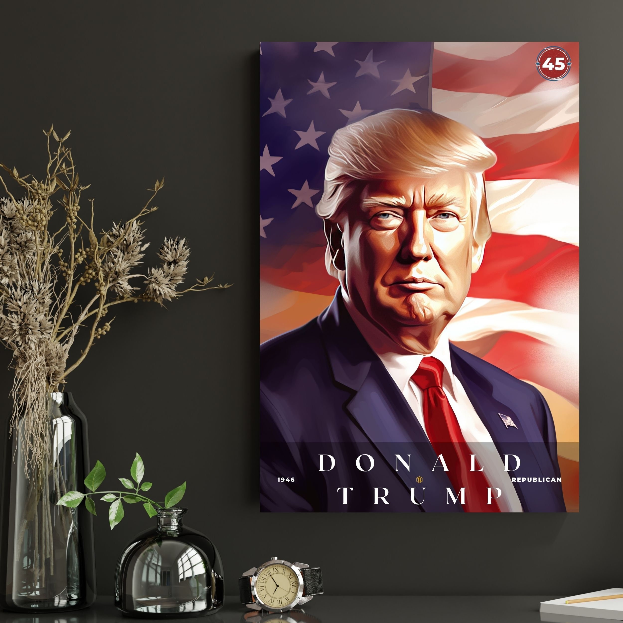 Donald Trump Poster, US Presidents Poster, American History, Presidents ...