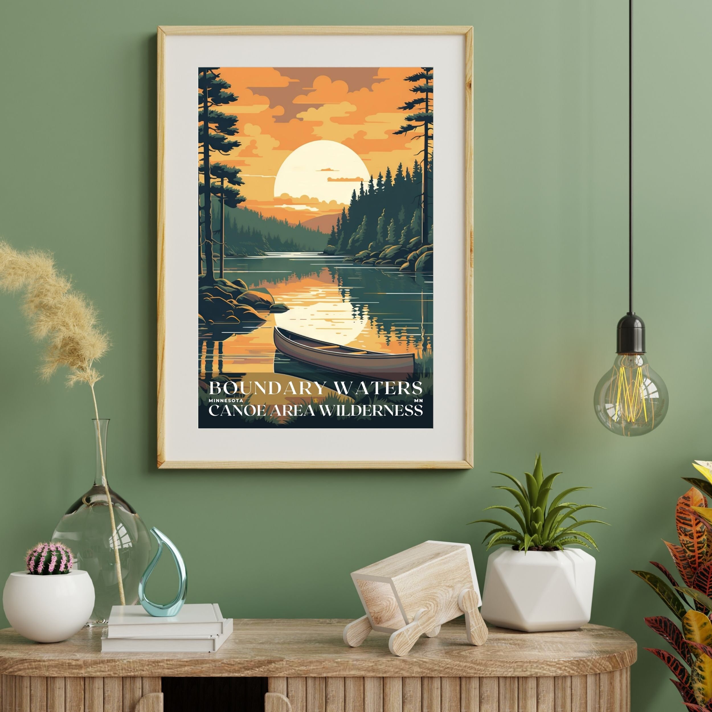 Boundary Waters Canoe Area Wilderness Poster, Travel Poster, Travel ...
