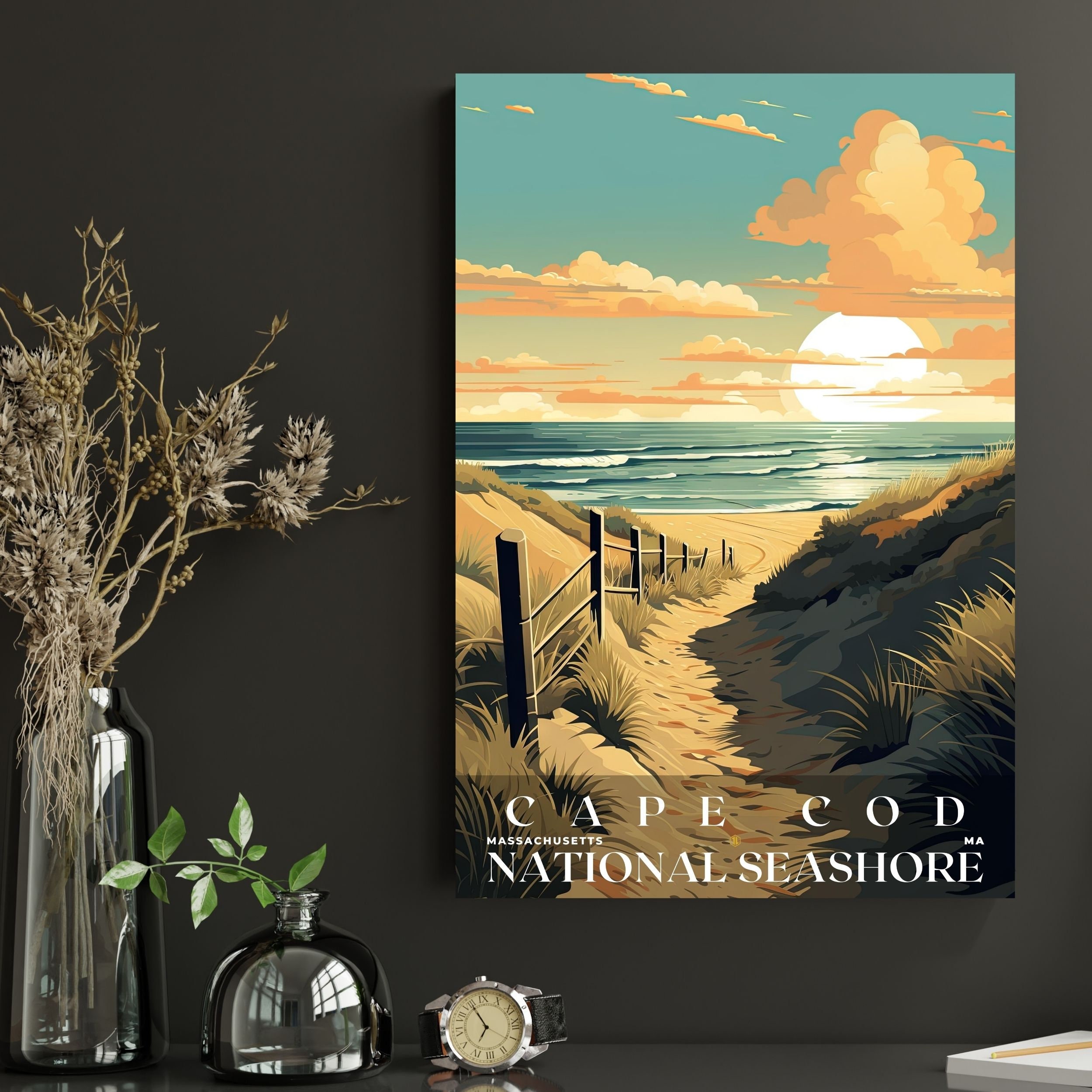 Cape Cod National Seashore Poster, Travel Poster, Travel Wall Decor ...