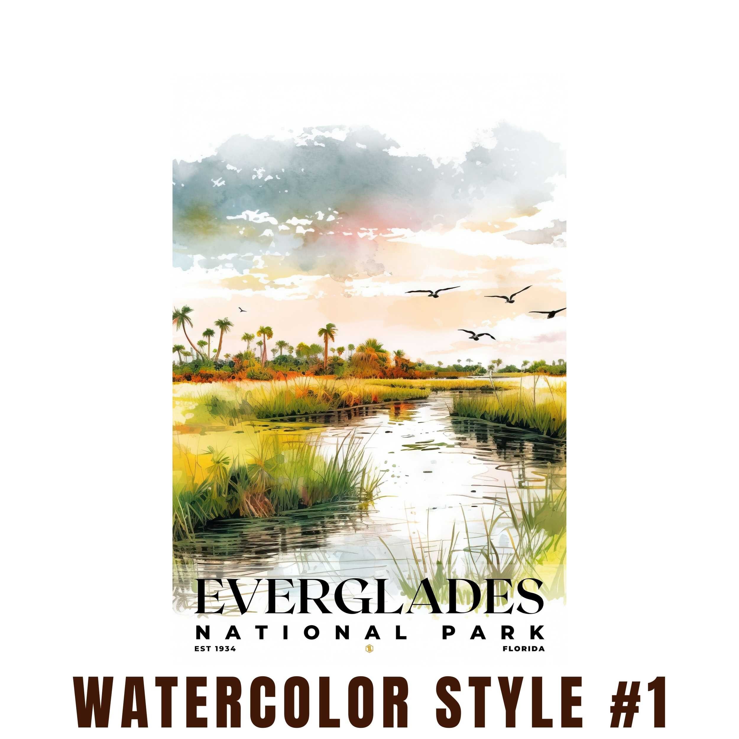 Everglades National Park, National Park Poster, Travel Wall Decor ...