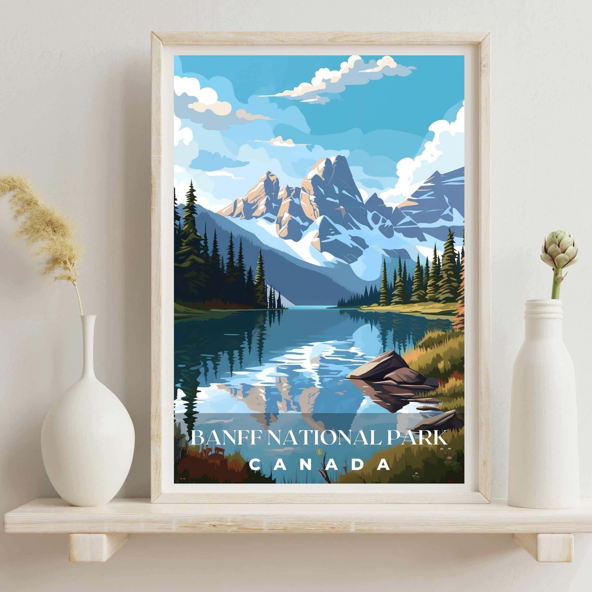 Banff National Park Poster Travel Poster Travel Wall Decor - Etsy Canada