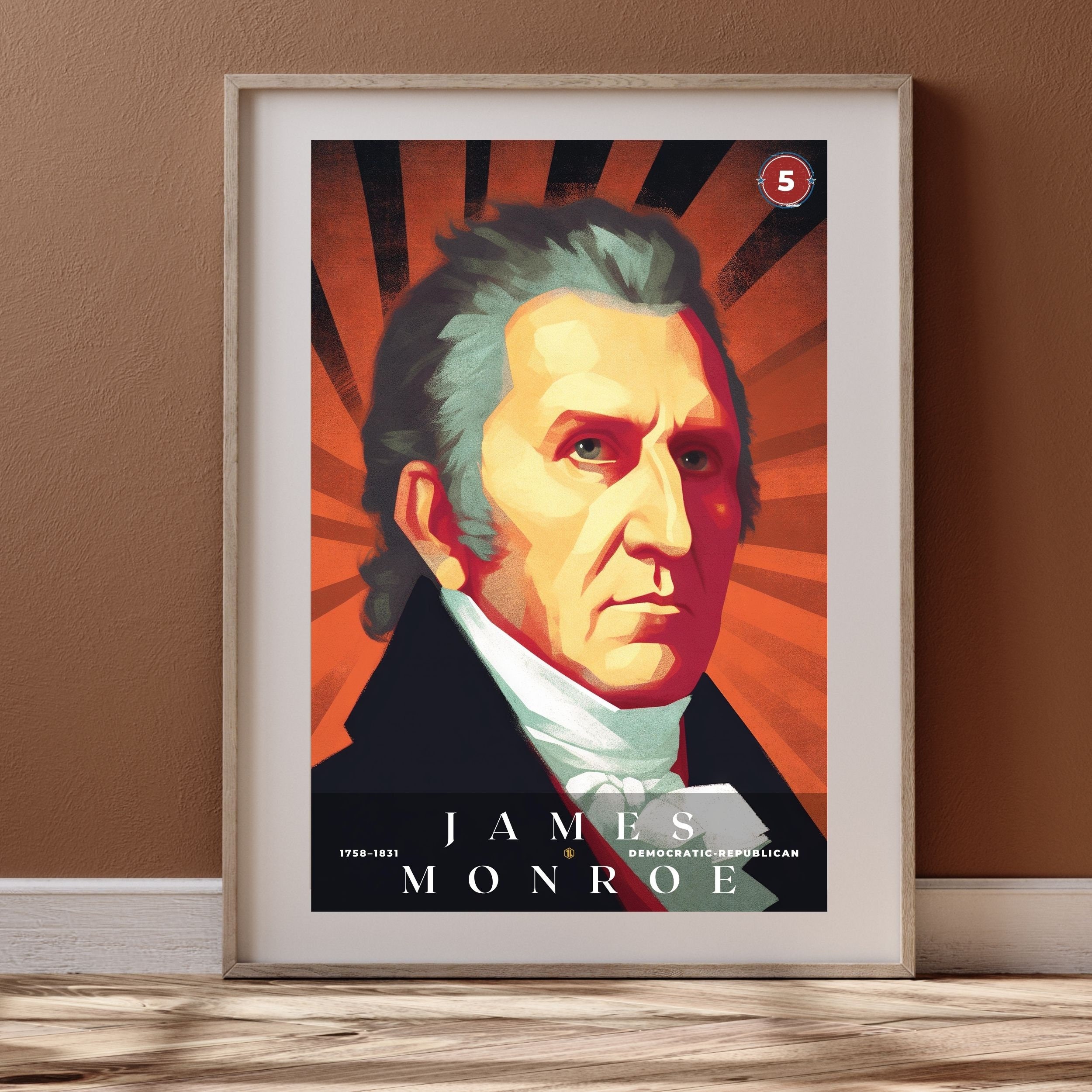 James Monroe Poster US Presidents Poster American History - Etsy
