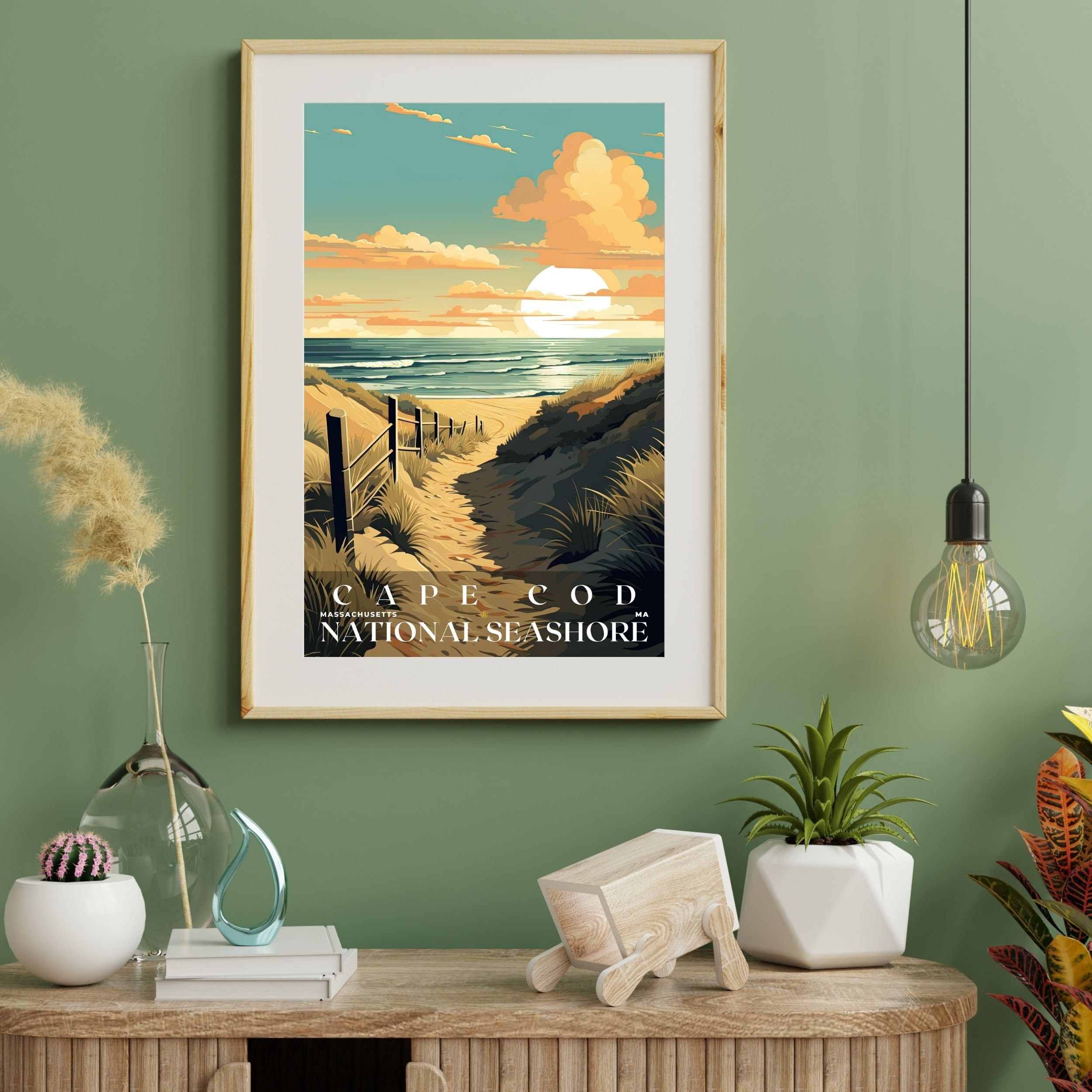 Cape Cod National Seashore Poster, Travel Poster, Travel Wall Decor ...