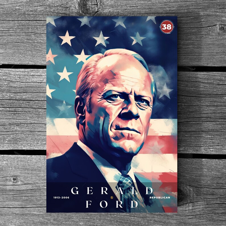 Gerald Ford Poster US Presidents Poster American History - Etsy